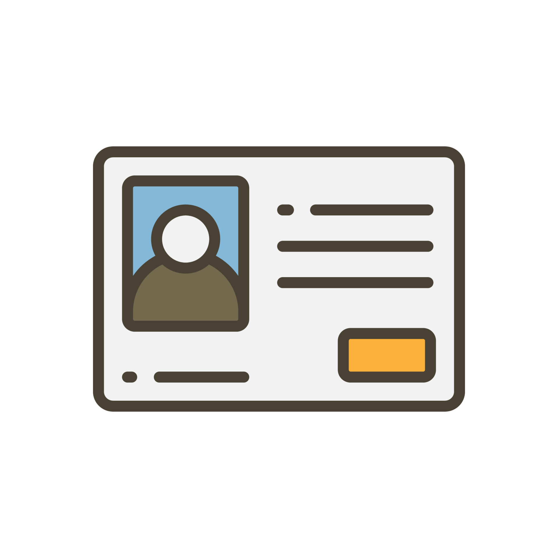 id card icon for your website design, logo, app, UI. 20143060 Vector ...