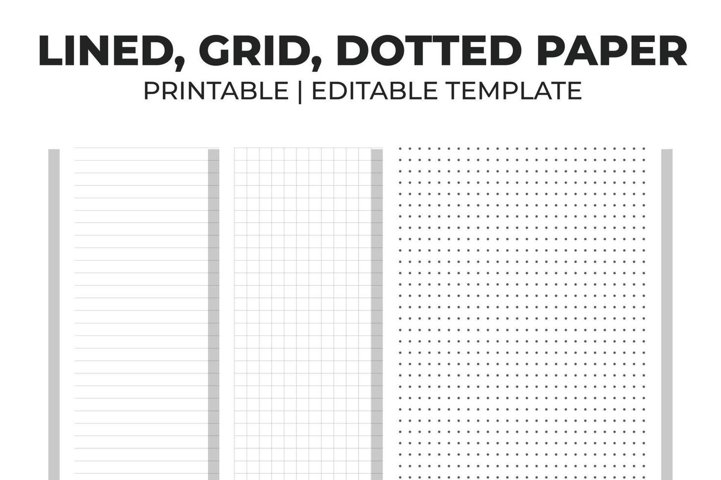 lined grid and dotted paper 20143686 Vector Art at Vecteezy