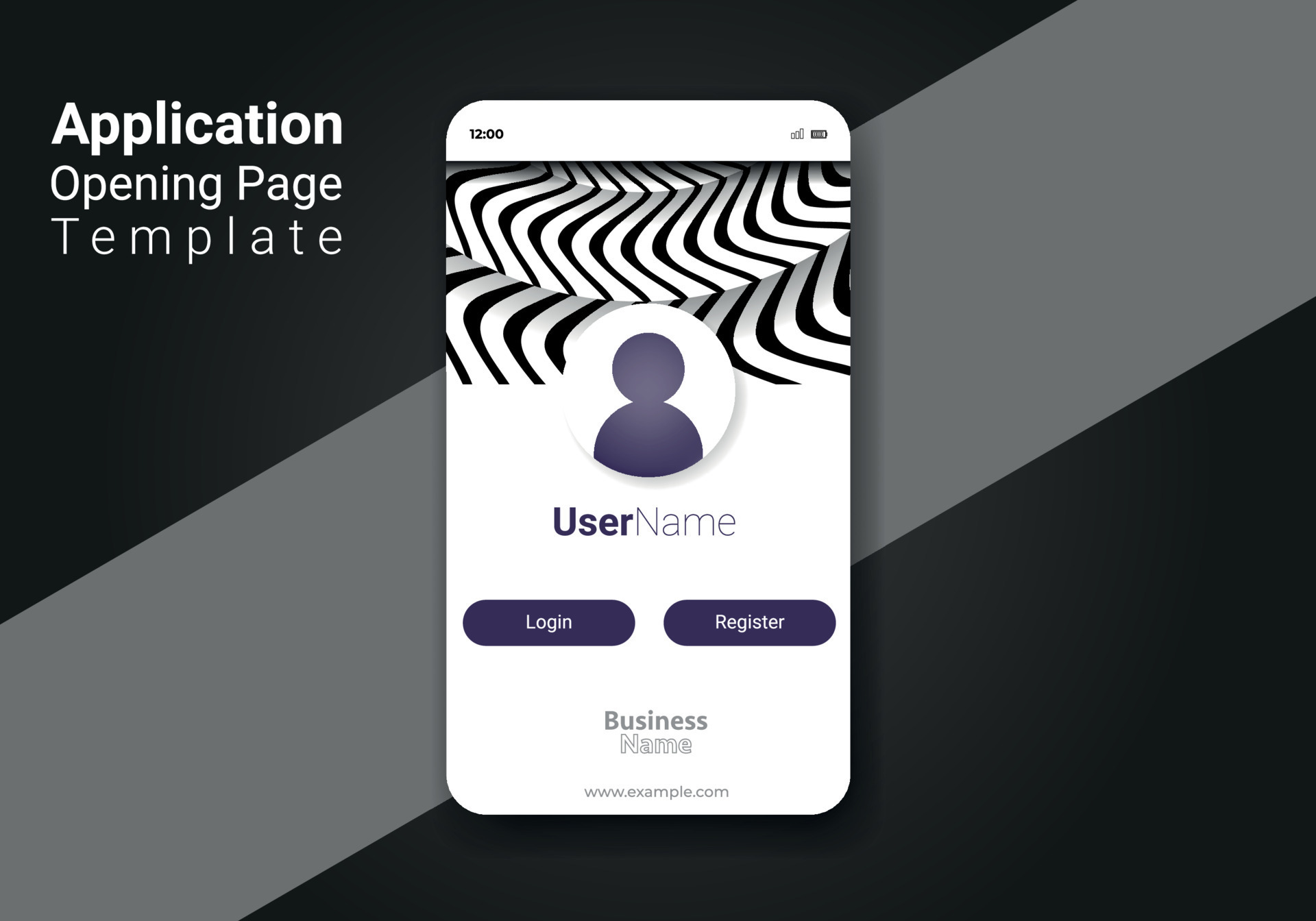 Landing page template. Home page for app design. Ui page vector design ... Landing page template. Home page for app design. Ui page vector design ...