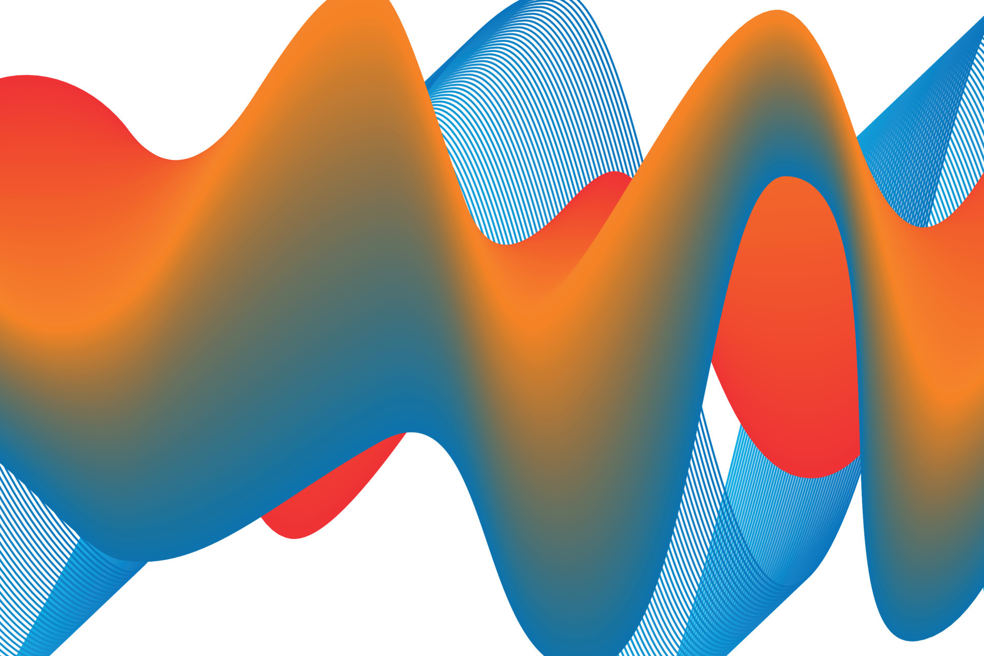 Colorful Gradient Wave Abstract Background Modern Poster With Gradient