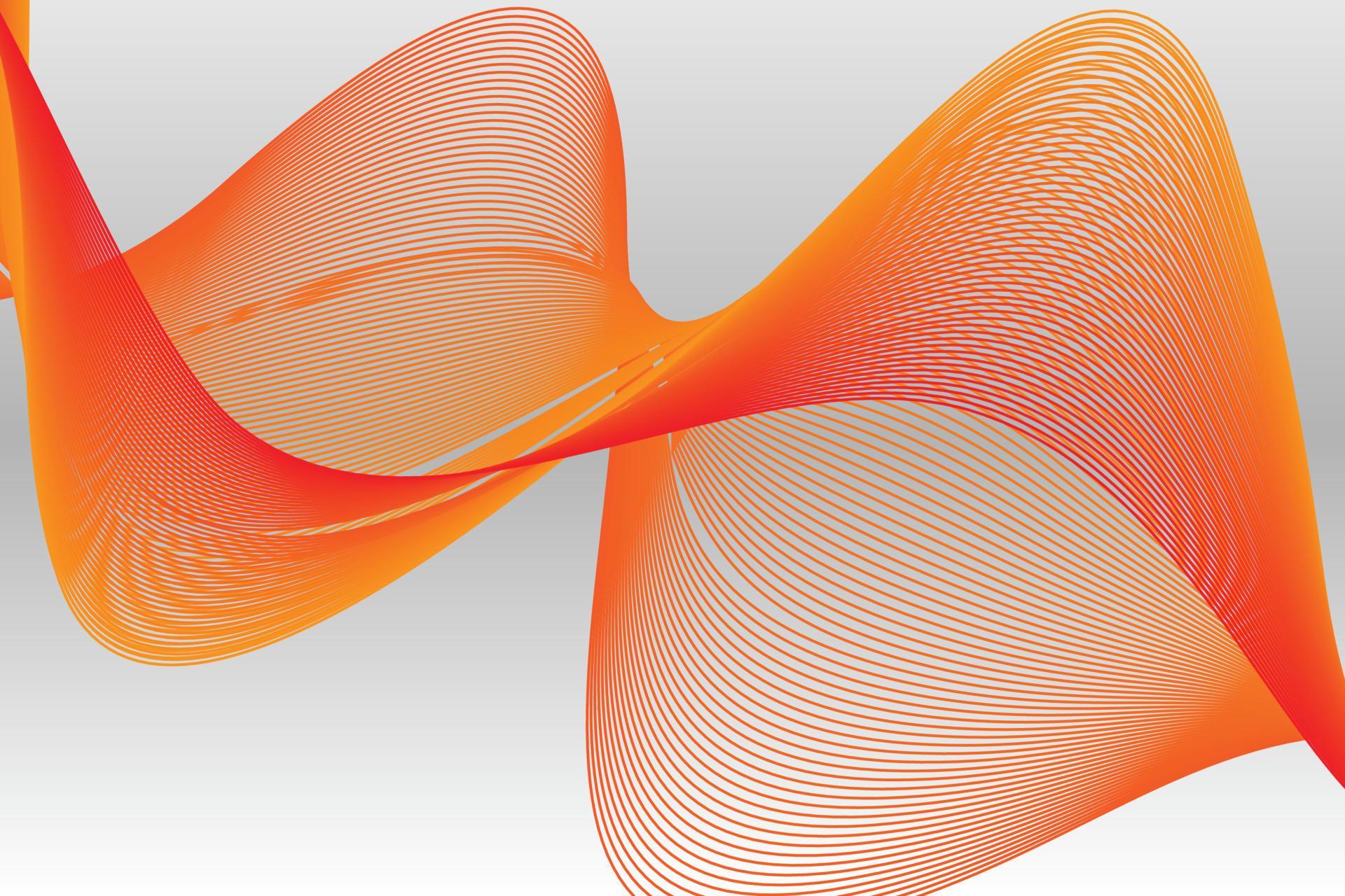 orange gradient wave abstract background. modern graphic for landing page and computer desktop ...