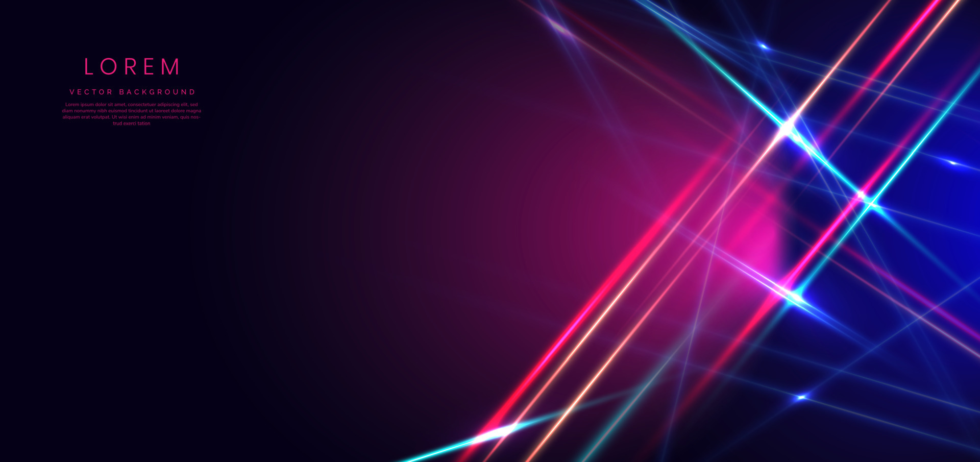 Abstract Technology Futuristic Glowing Neon Blue And Red Light Lines With Speed Motion Movingon