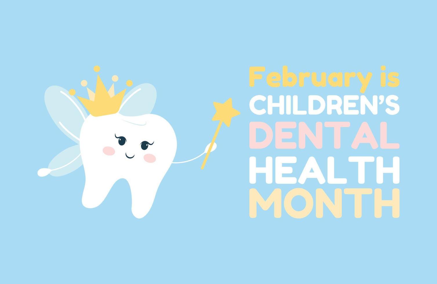 National Children's dental health month 20148077 Vector Art at Vecteezy