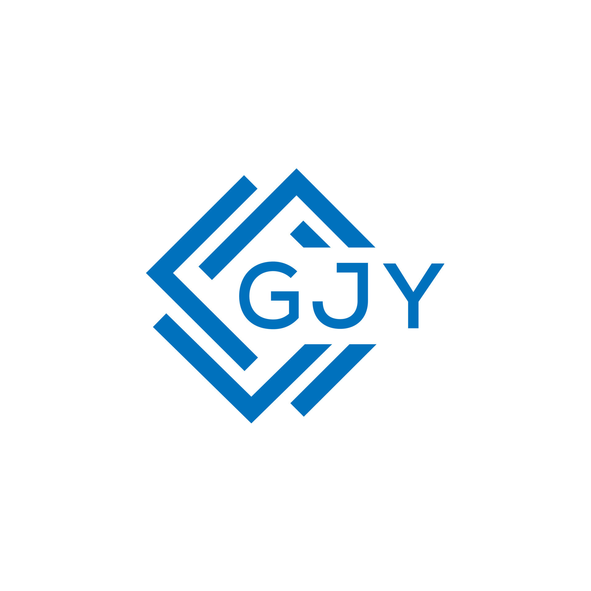 gjy creativo circulo letra logo concepto. gjy letra diseño.gjy letra logo diseño en blanco ...