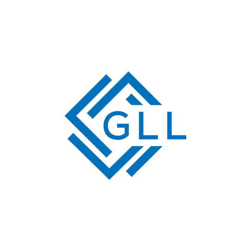 GLL letter logo design on white background. GLL creative circle letter logo concept. GLL letter ...