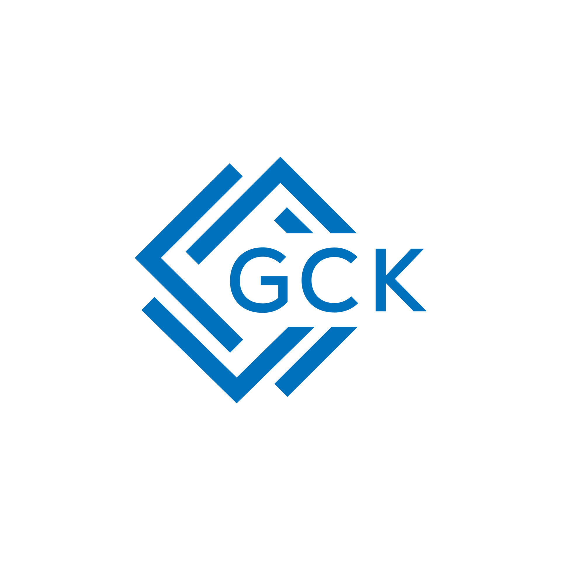 Gck Letter Logo Design On White Background Gck Creative Circle Letter Logo Concept Gck Letter