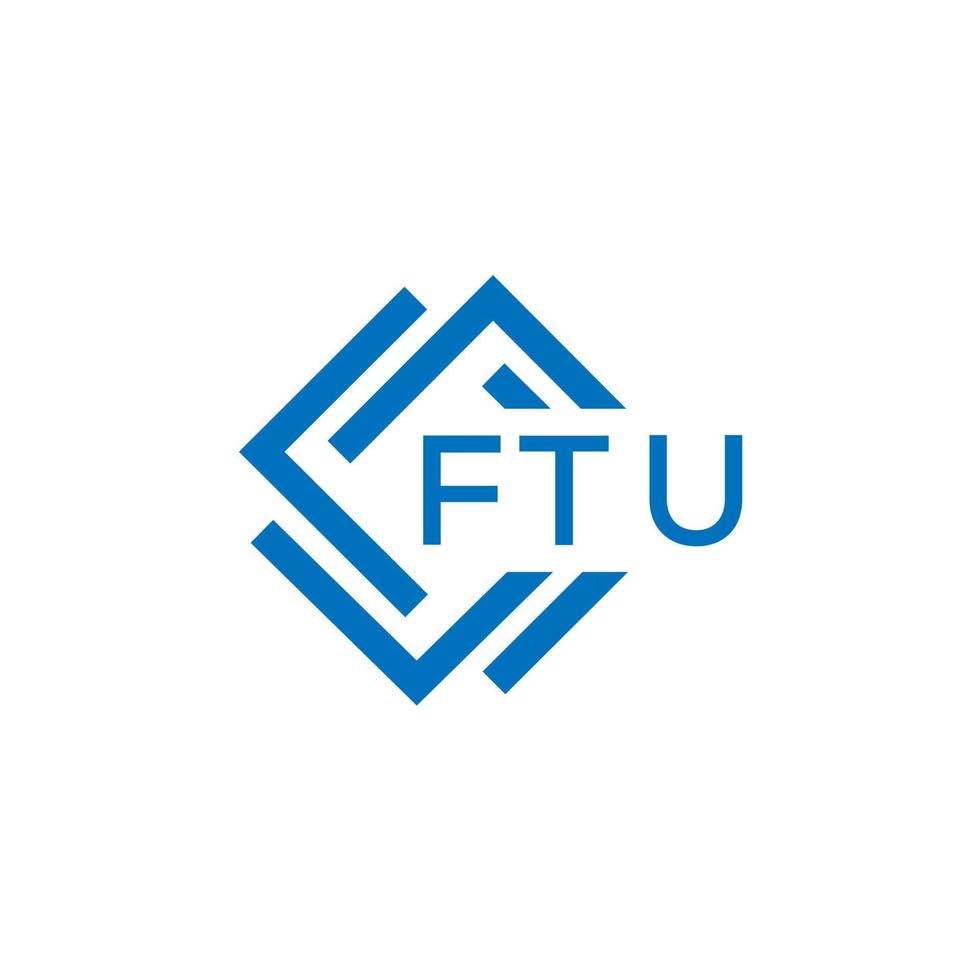FTU letter logo design on white background. FTU creative circle letter logo concept. FTU letter ...
