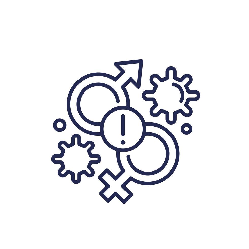 Std Icon Sexual Transmitted Disease Line Vector 20150821 Vector Art At Vecteezy