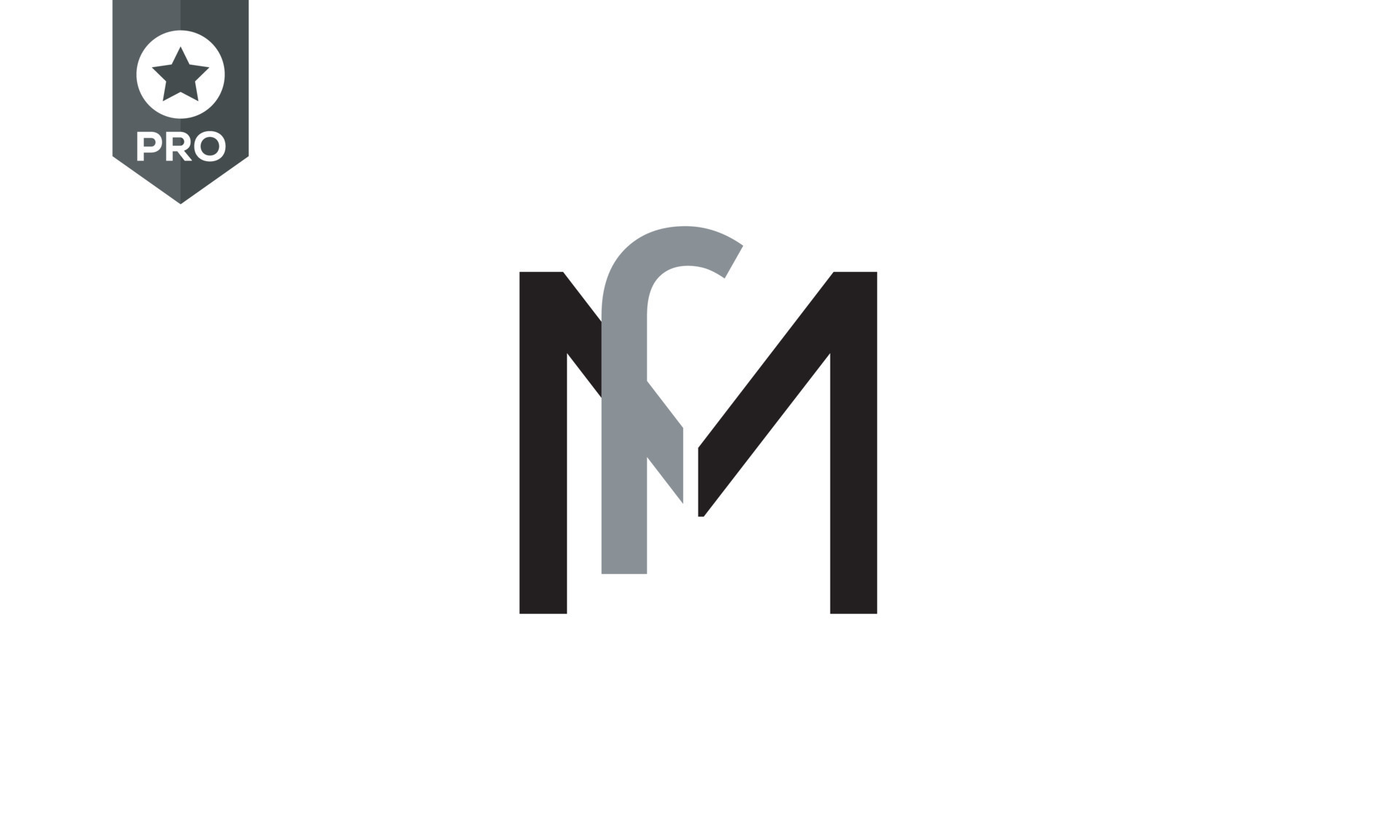 alfabeto letras iniciales monograma logo fm, mf, f y m 20152653 Vector en Vecteezy