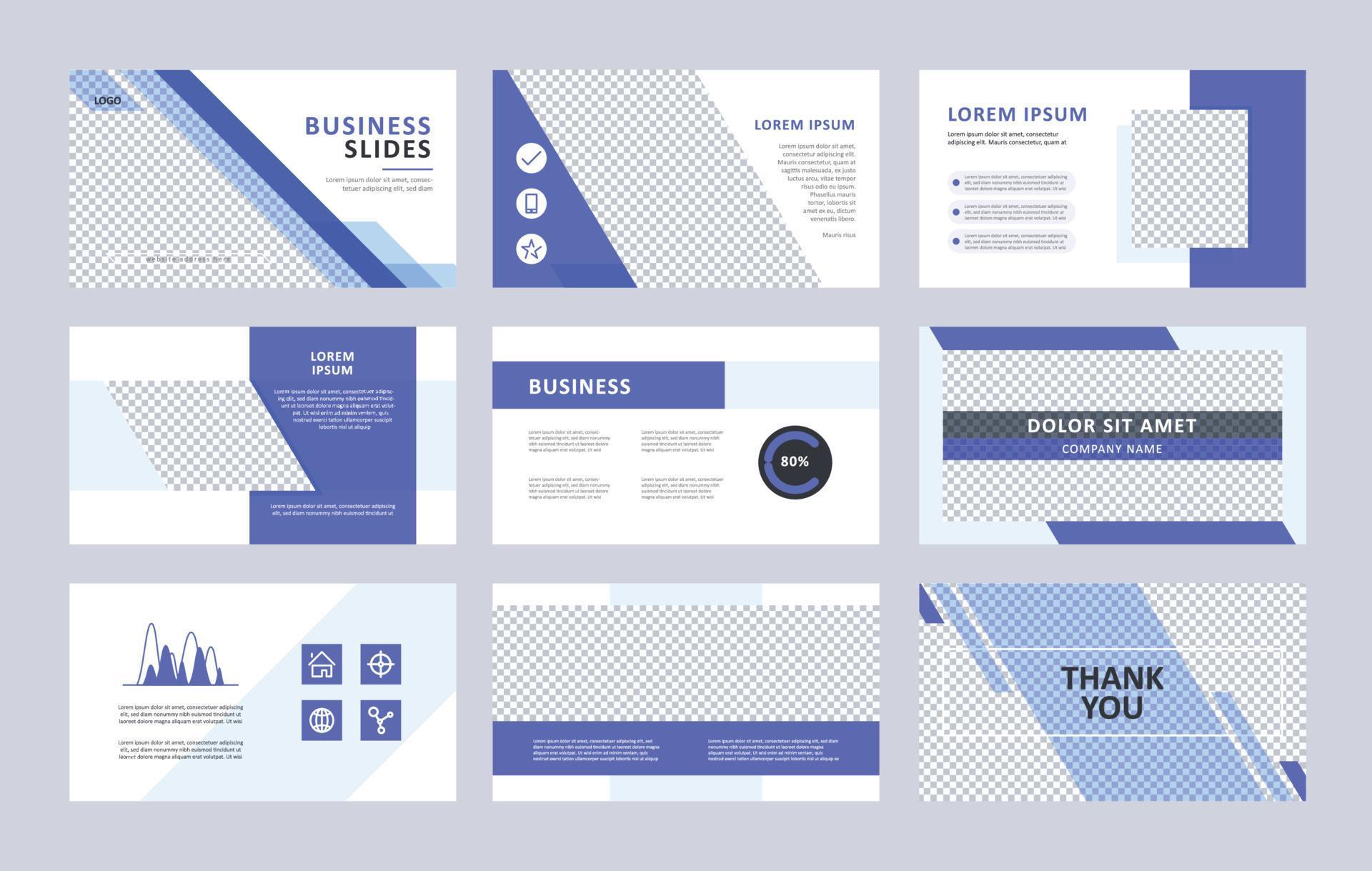 Modern Business Presentation Template Design 20153224 Vector Art at ...