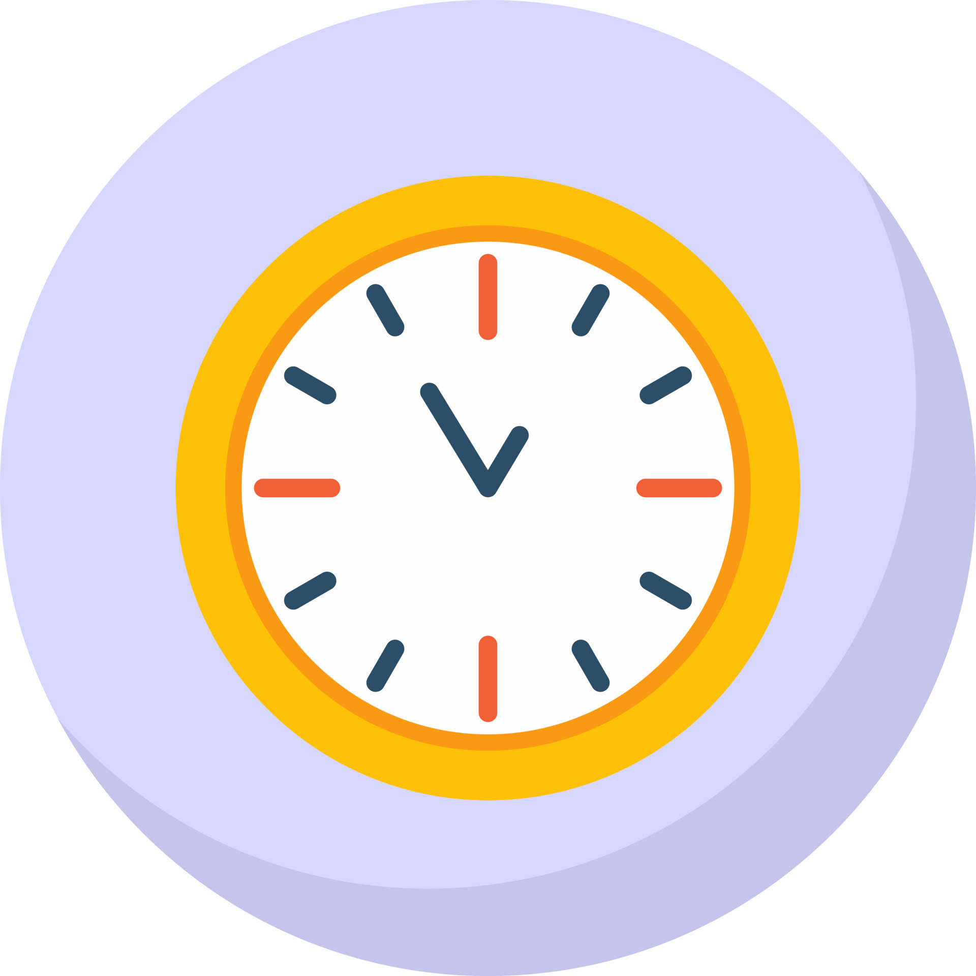 Wall Clock Vector Icon Design 20156110 Vector Art At Vecteezy