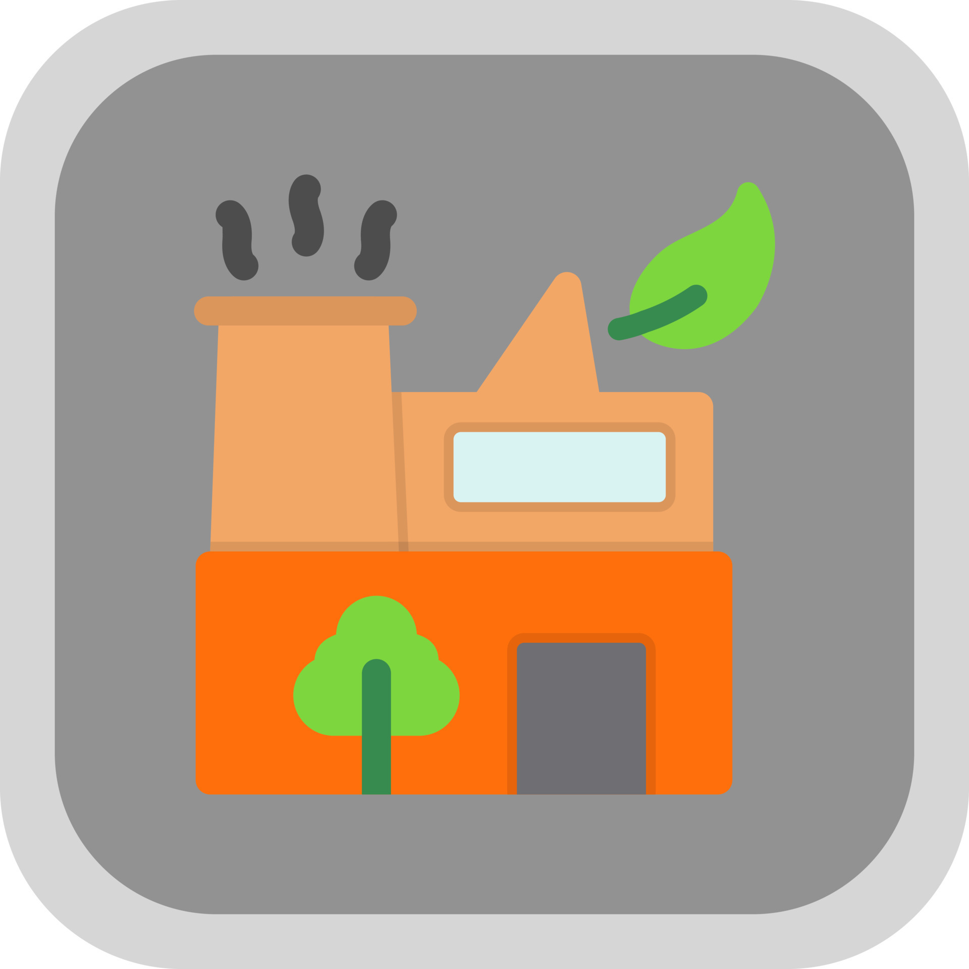 Green Factory Vector Icon Design 20161280 Vector Art At Vecteezy