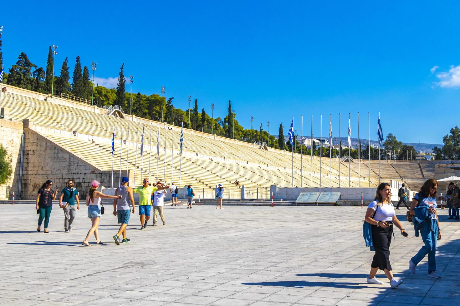 Athens Attica Greece 2018 Famous Panathenaic Stadium of the first ...