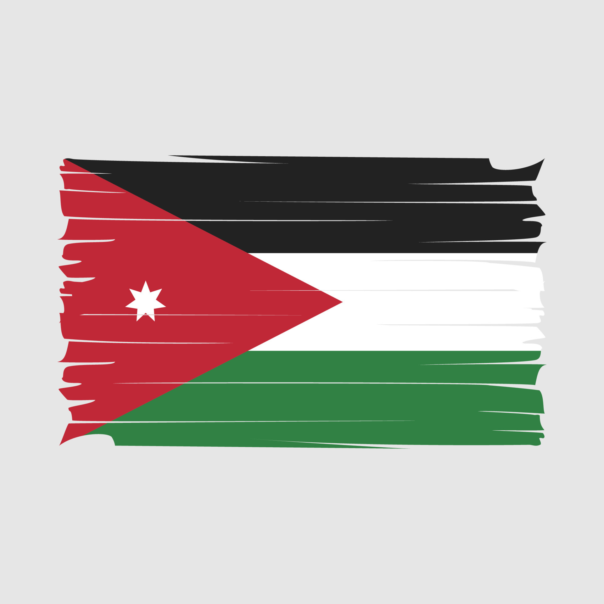 Jordan Flag Vector 20166963 Vector Art At Vecteezy
