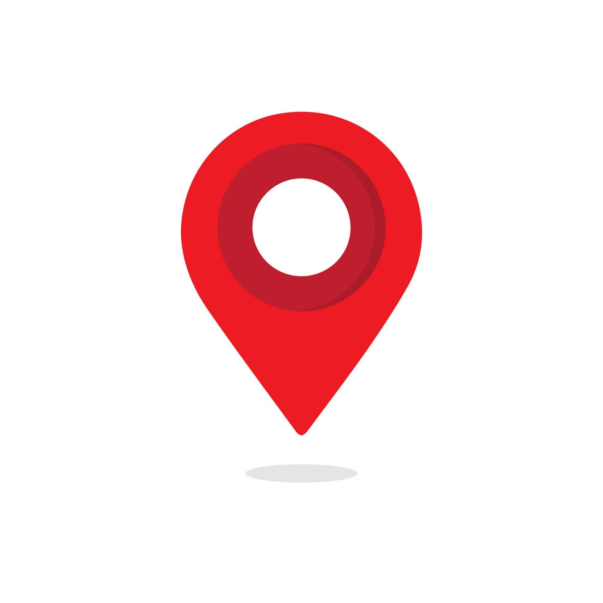 Map pin location icons. Modern map markers .Vector illustration on a white background. Flat ...