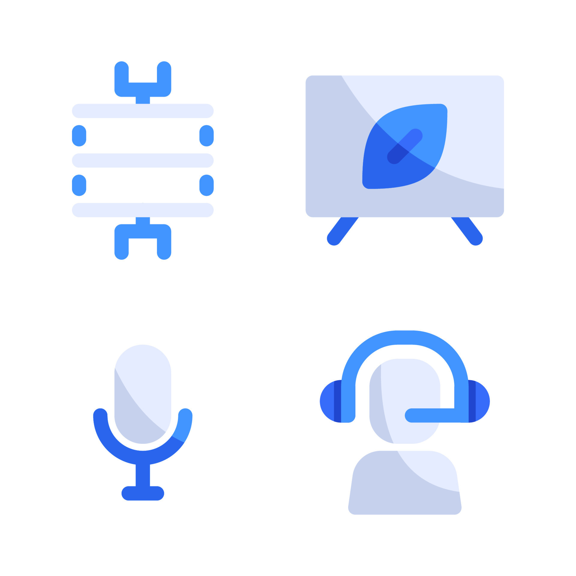 American Football icons set. Field, monitor, microphone, commentator ... American Football icons set. Field, monitor, microphone, commentator ...