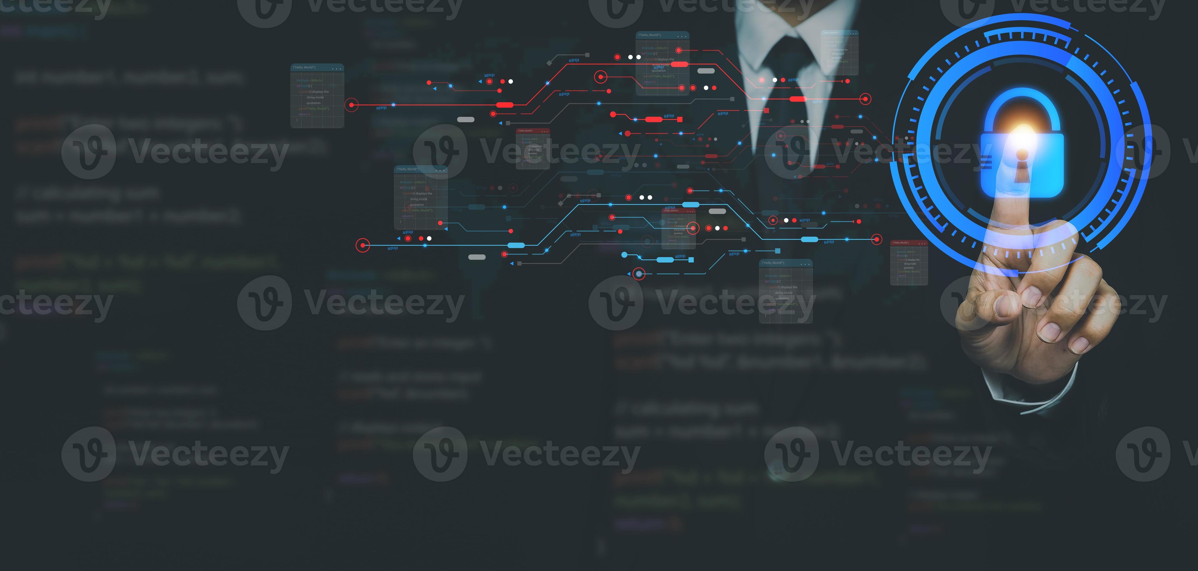 Cyber Security Concept Technological Protection Of Personal Information Data Theft Protection