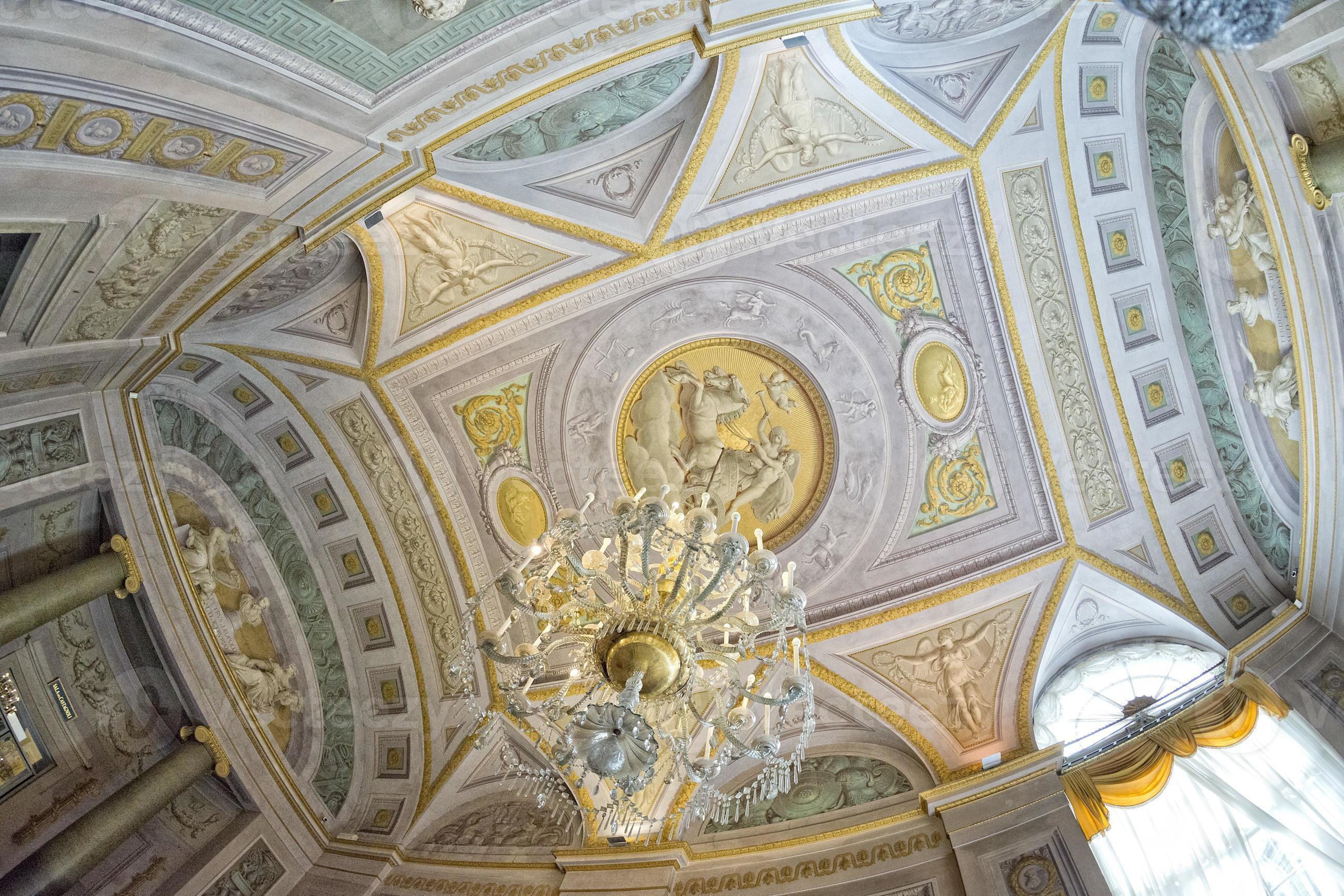 Reneissance building hall chandelier 20179920 Stock Photo at Vecteezy