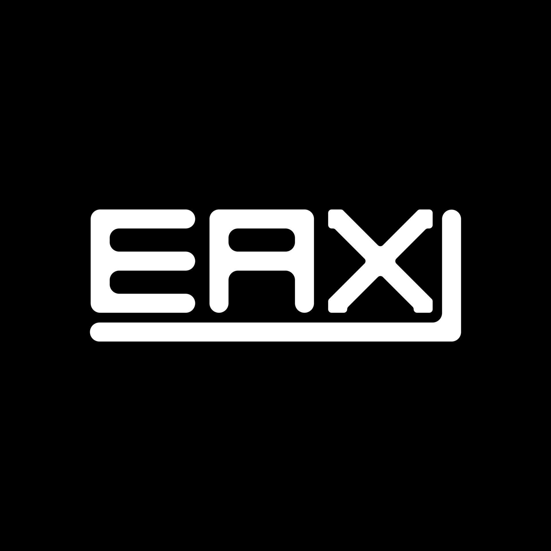 eax letra logo creativo diseño con vector gráfico, eax sencillo y moderno logo. 20189374 Vector ...