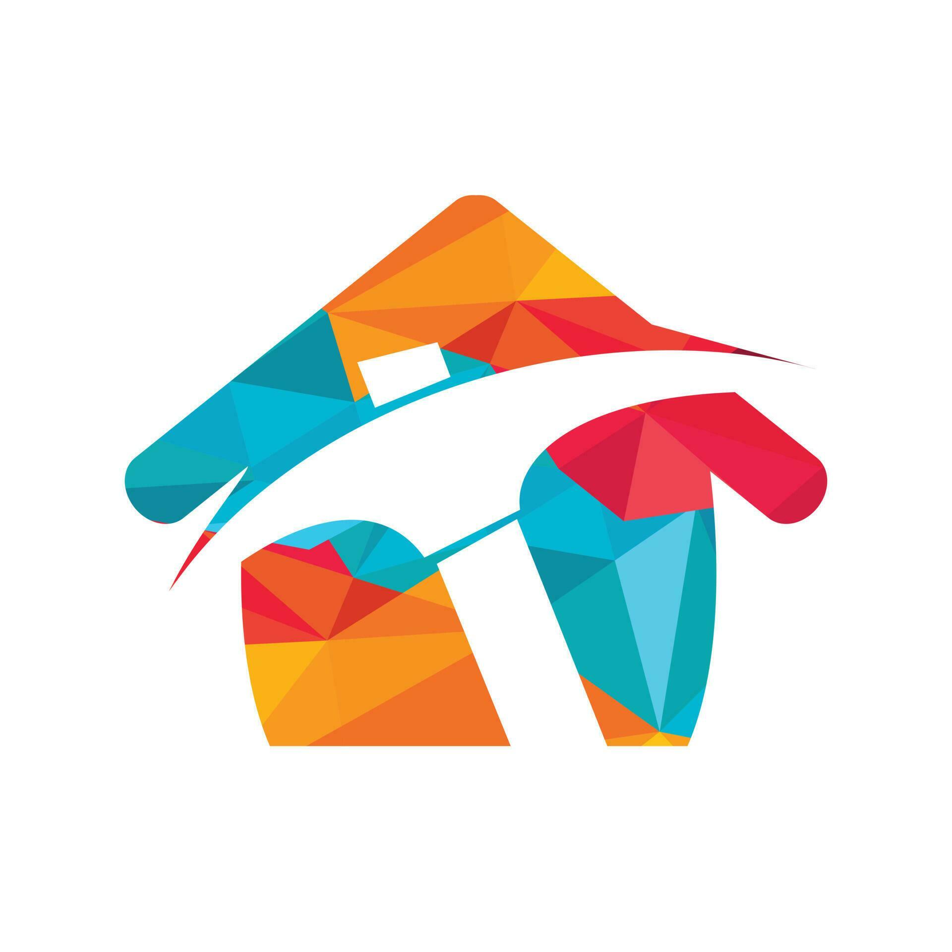 Pickaxe and home mining logo design. Mining industry logo design template. 20192156 Vector Art ...