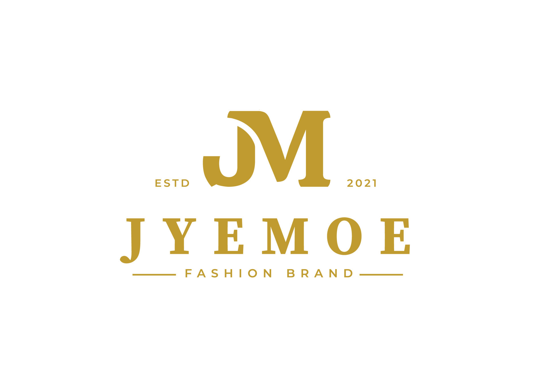 Initial Letter J M Logo Vintage Style Design Concept Initial Symbol For Brand Corporate