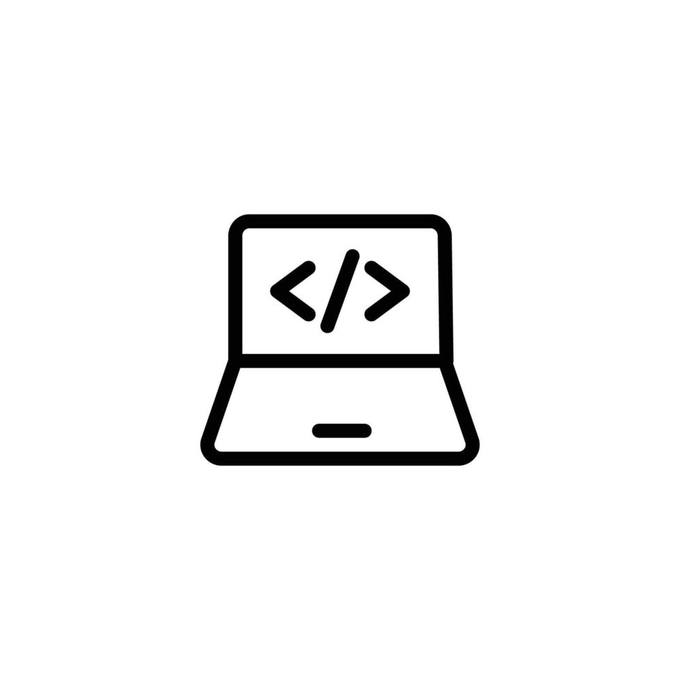 coding icon. outline icon 20198830 Vector Art at Vecteezy