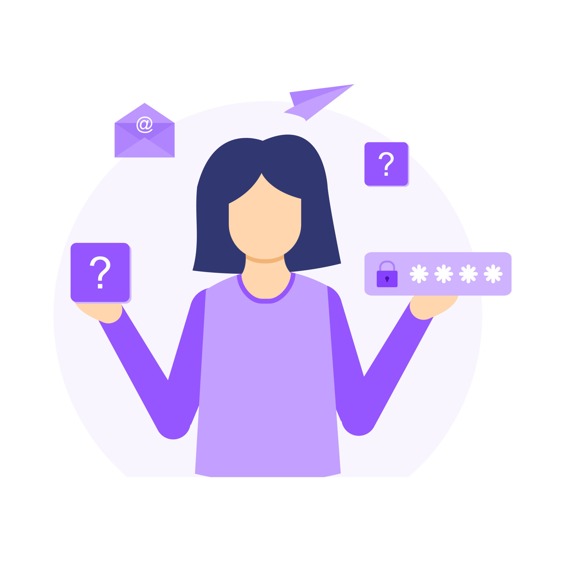 Flat Design Forgot Password Ui Concept For Mobile And Web Applications