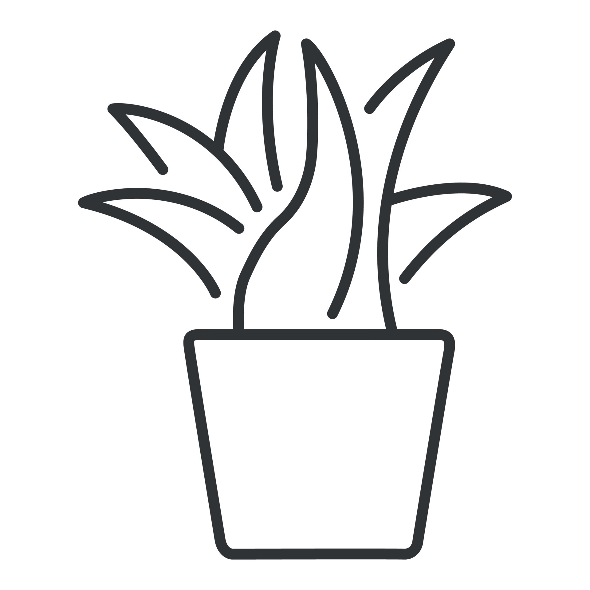 Plant outline icon 20201175 Vector Art at Vecteezy