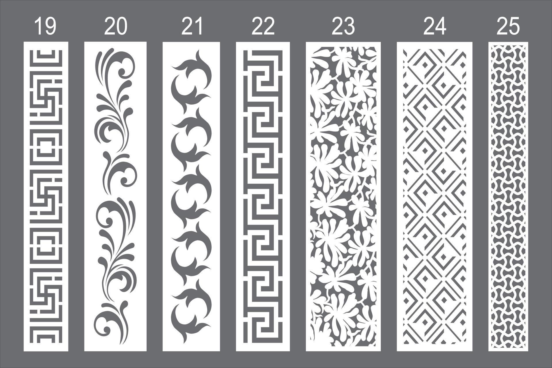 Jali design for laser cutting and cnc machine. 20202133 Vector Art at ...