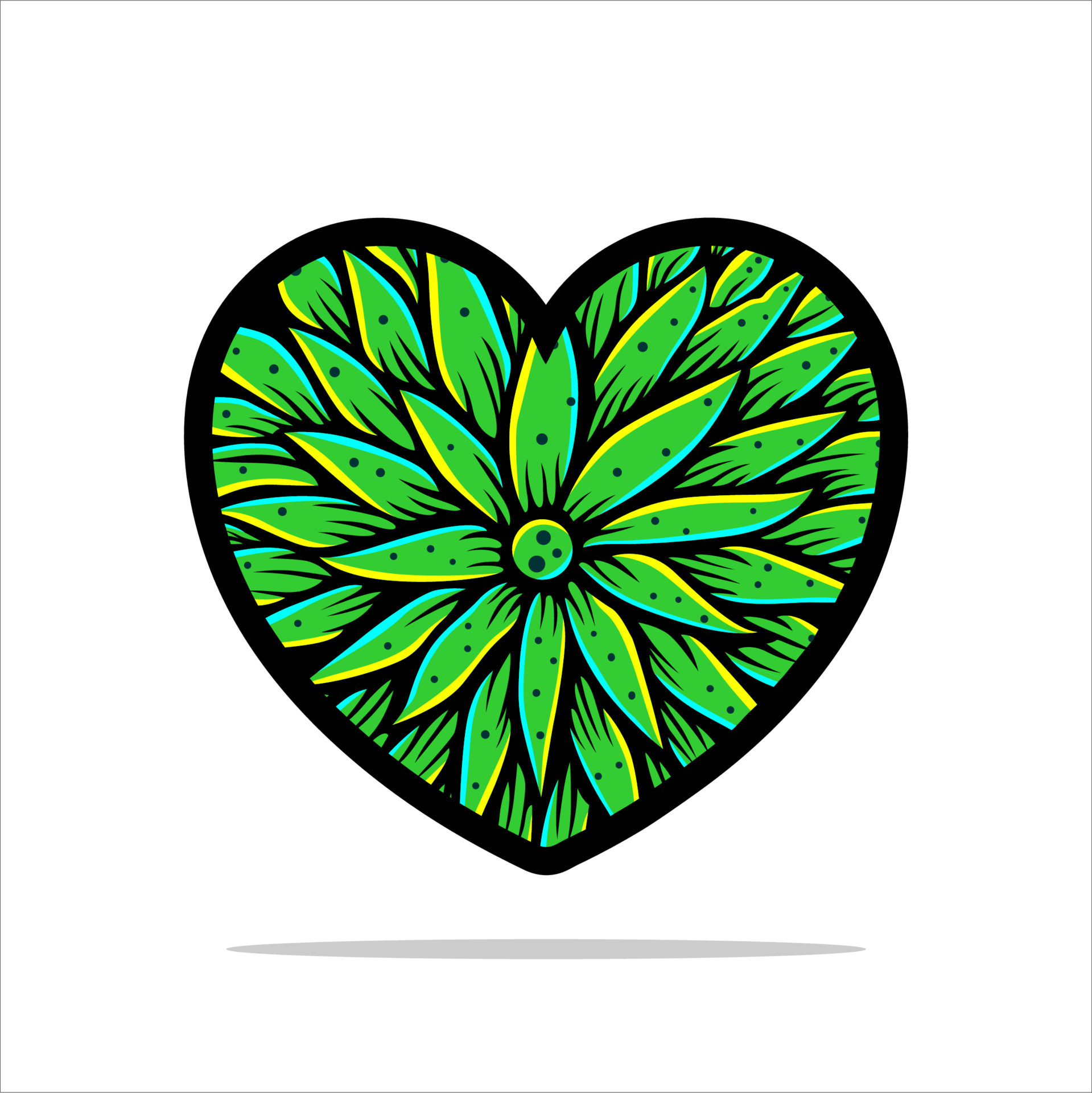 Vector Love Heart Illustration 20202741 Vector Art At Vecteezy
