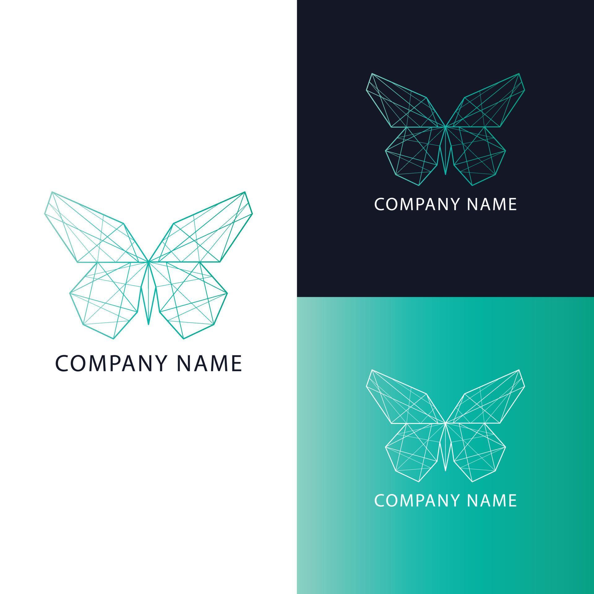 Butterfly Logo Vector Line Outline Monoline Icon Illustration Elegant