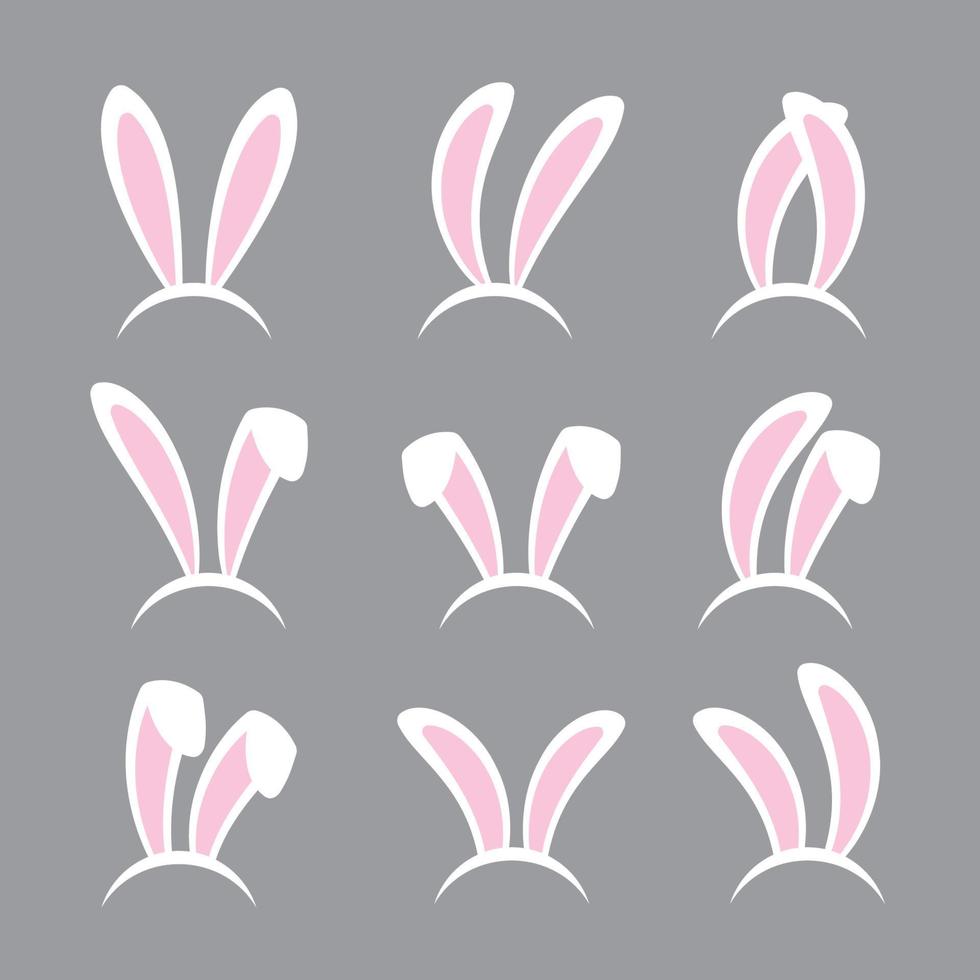Rabbit Ears Headband Set Easter Bunny Ears Isolated On Background 20204614 Vector Art At Vecteezy