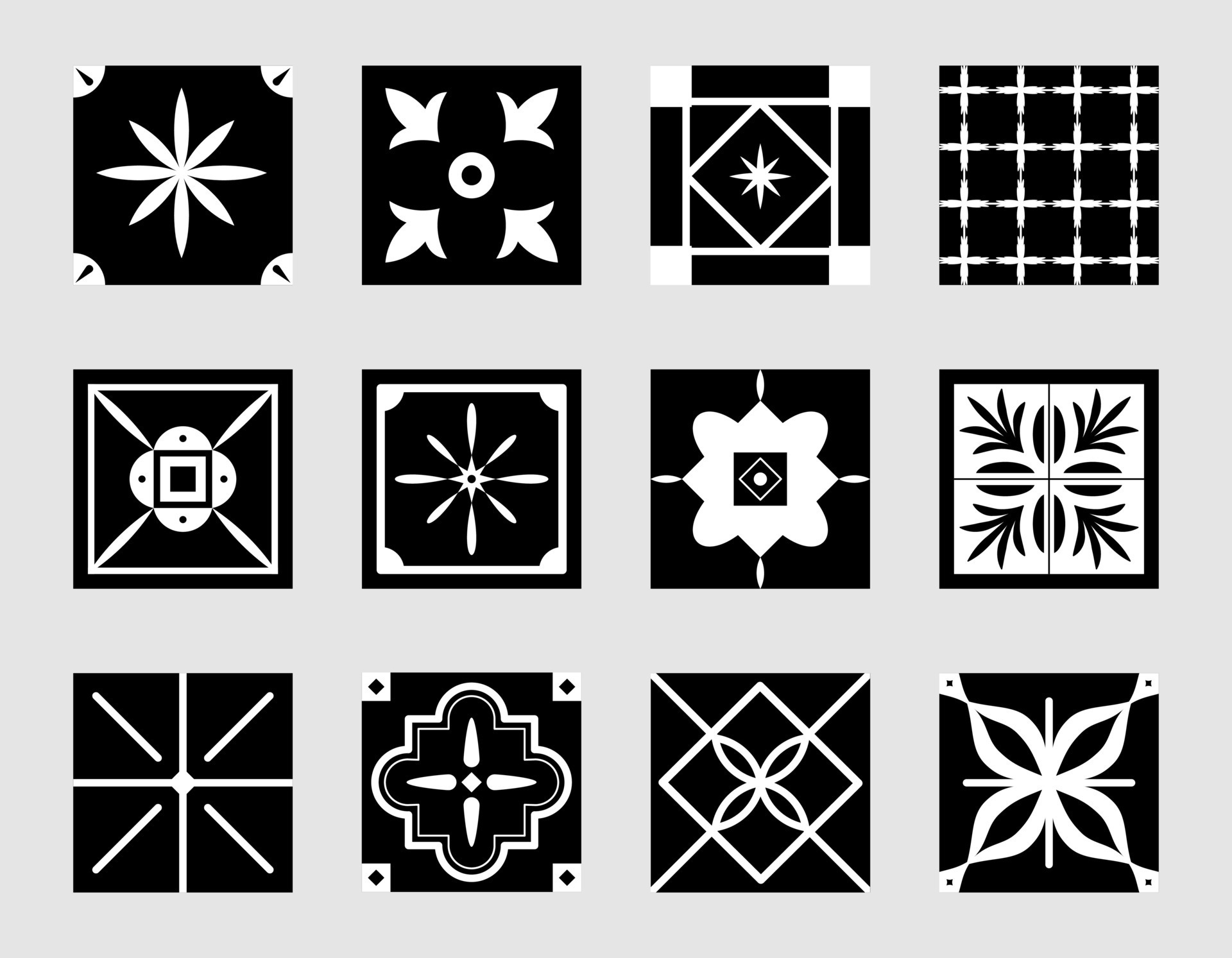 Pattern Black And White Tiles Design at Alexander Hickson blog