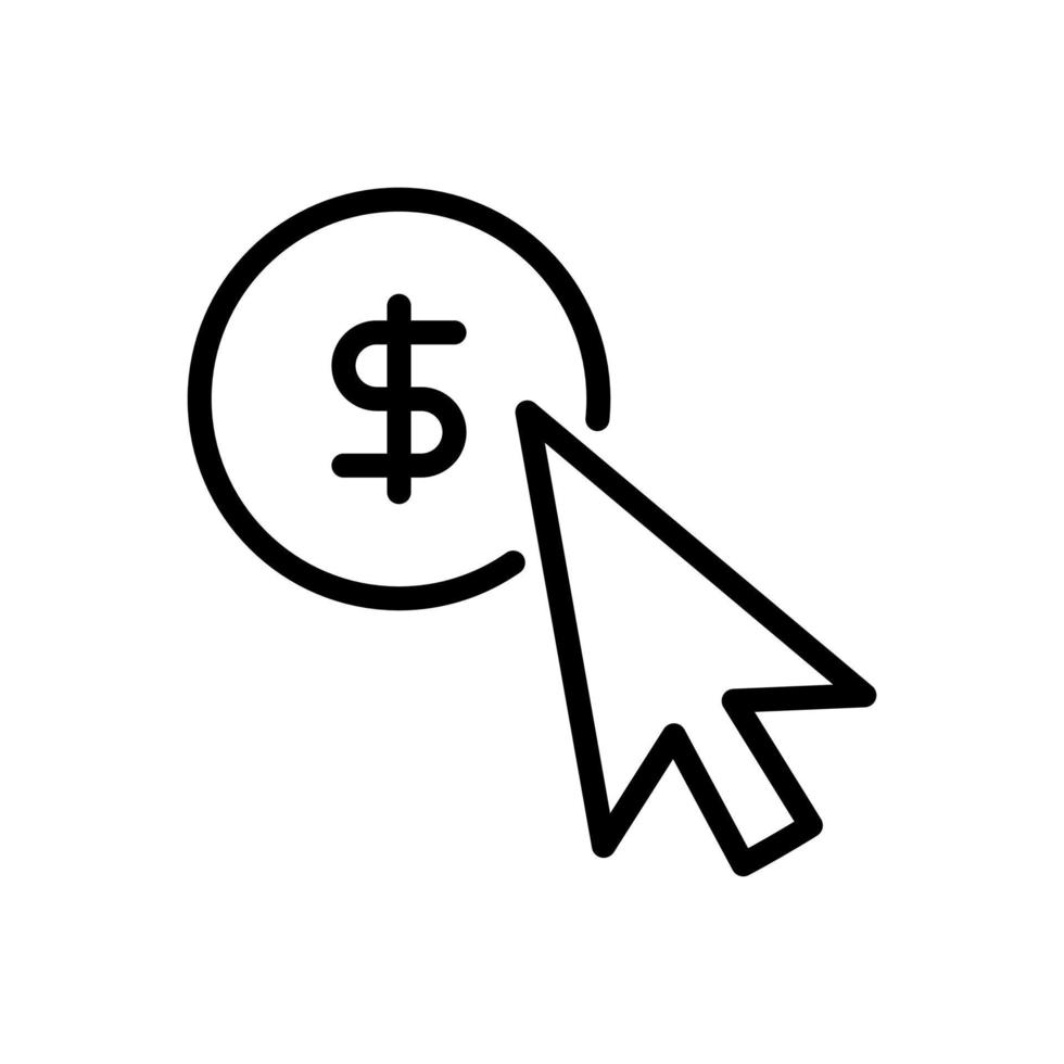 Pay per click, PPC with USD, American dollar sign, Cost per click icon ... Pay per click, PPC with USD, American dollar sign, Cost per click icon ...