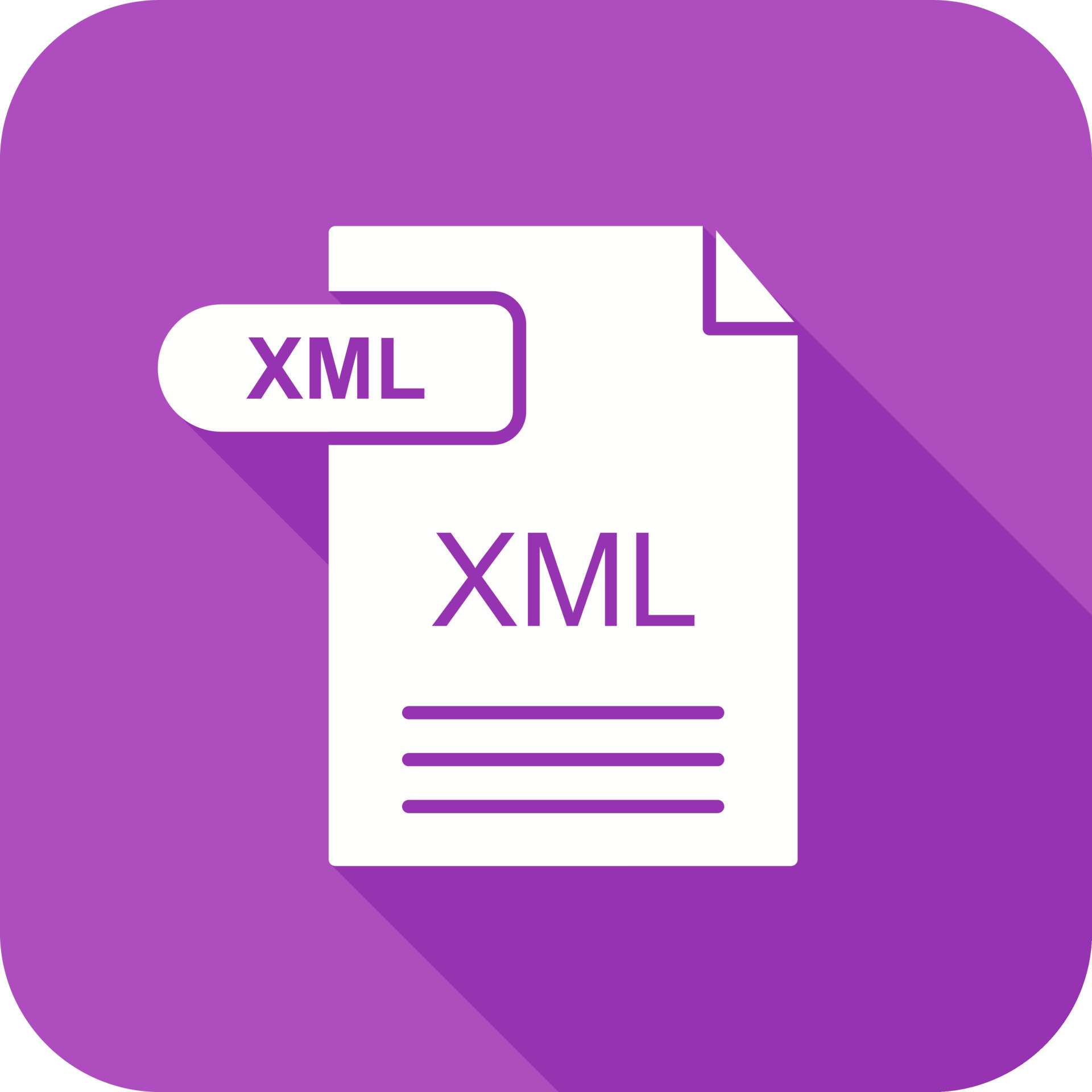 XML Vector Icon 20213869 Vector Art at Vecteezy XML Vector Icon 20213869 Vector Art at Vecteezy