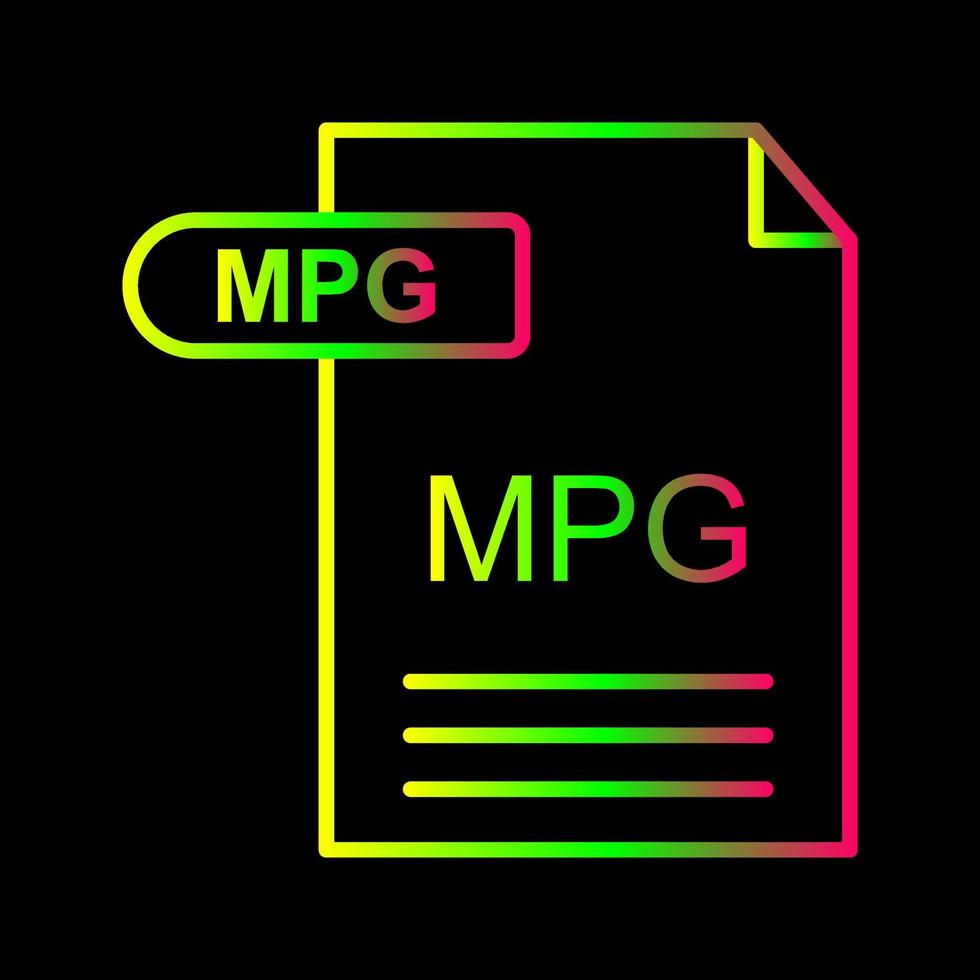 MPG Vector Icon 20215835 Vector Art at Vecteezy