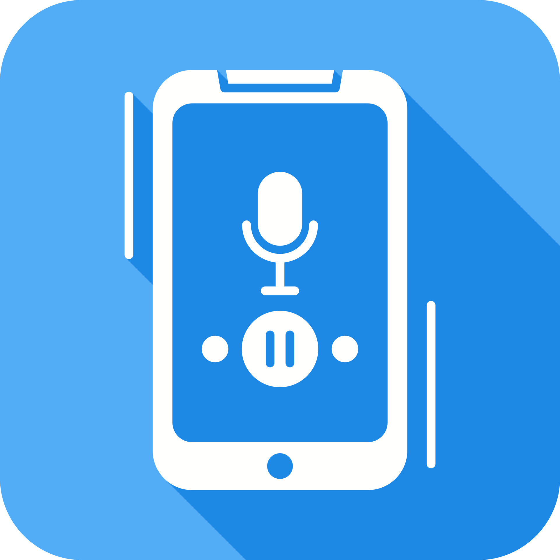 Voice Record Vector Icon 20216718 Vector Art at Vecteezy