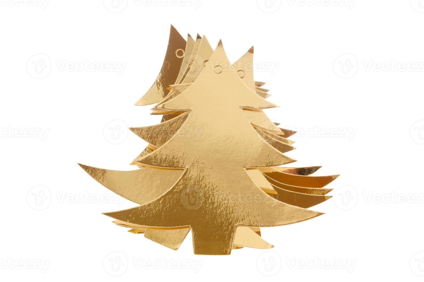 6778 Gold christmas tree decor isolated on a transparent background ...
