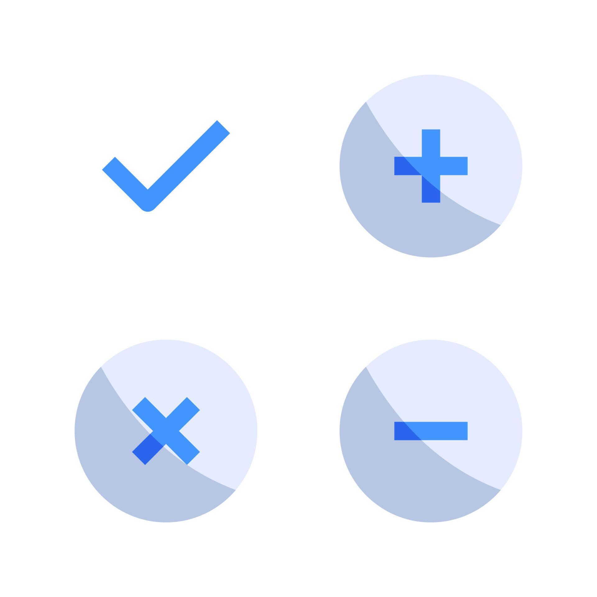 User Interface icons set. Checklist, add, blocked, minus. Perfect for ...