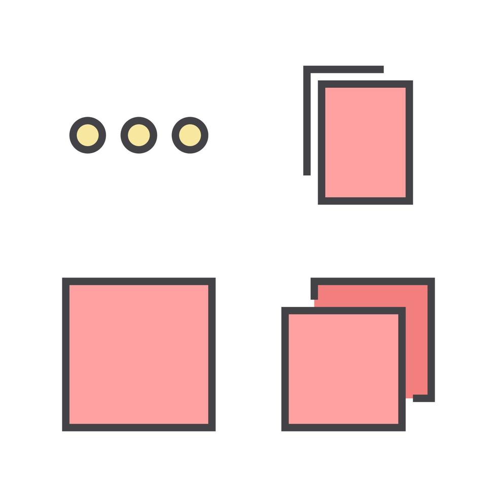 User Interface Icons Set Setting Layer Fullscreen Minimize Perfect For Website Mobile App