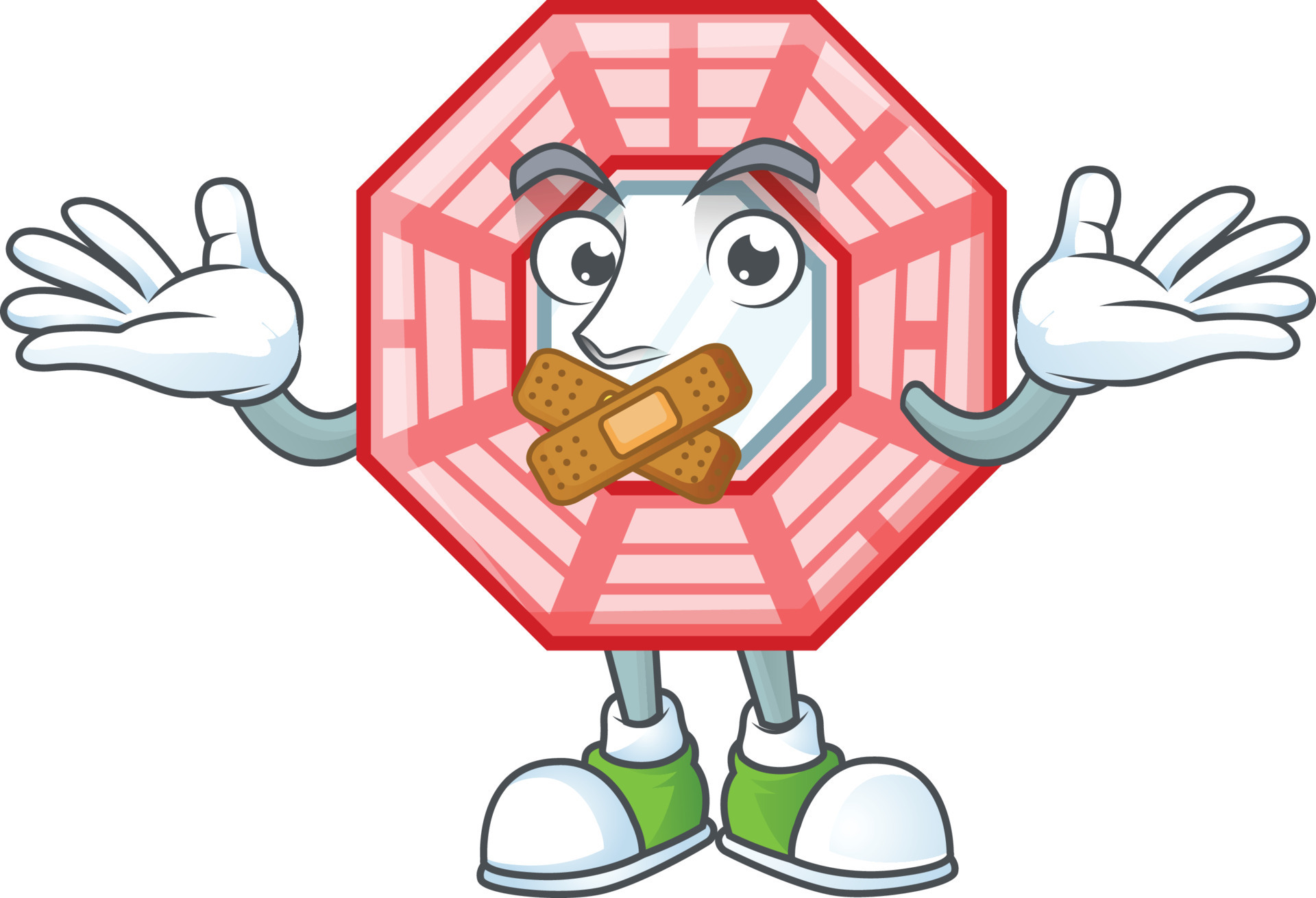 Chinese Square Feng Sui Cartoon Character Style 20231822 Vector Art At Vecteezy