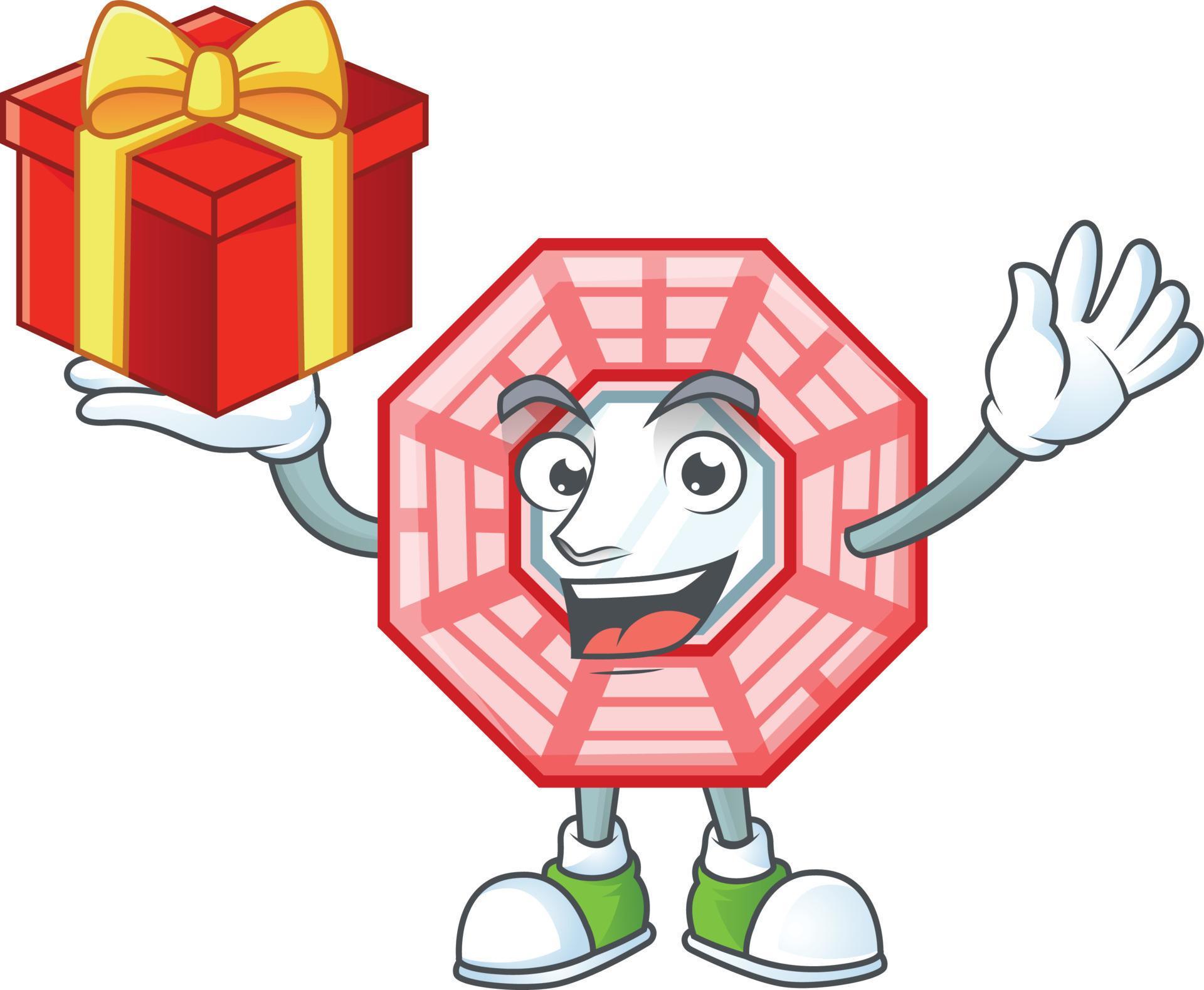 Chinese Square Feng Sui Cartoon Character Style 20231833 Vector Art At Vecteezy