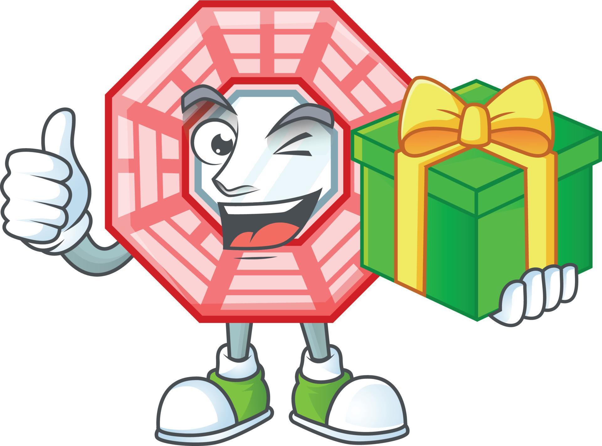 Chinese Square Feng Sui Cartoon Character Style 20231838 Vector Art At Vecteezy