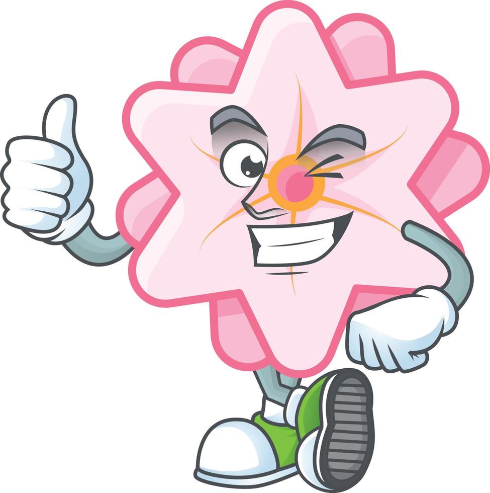 Chinese Pink Flower Cartoon Character Style 20232209 Vector Art At Vecteezy