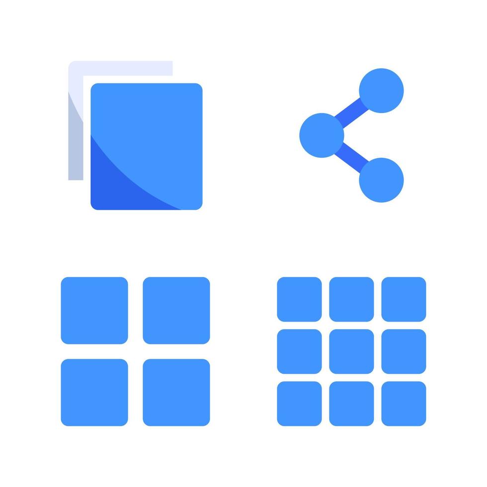User Interface icon set. Layer, share, dashboard, home. Perfect for ...