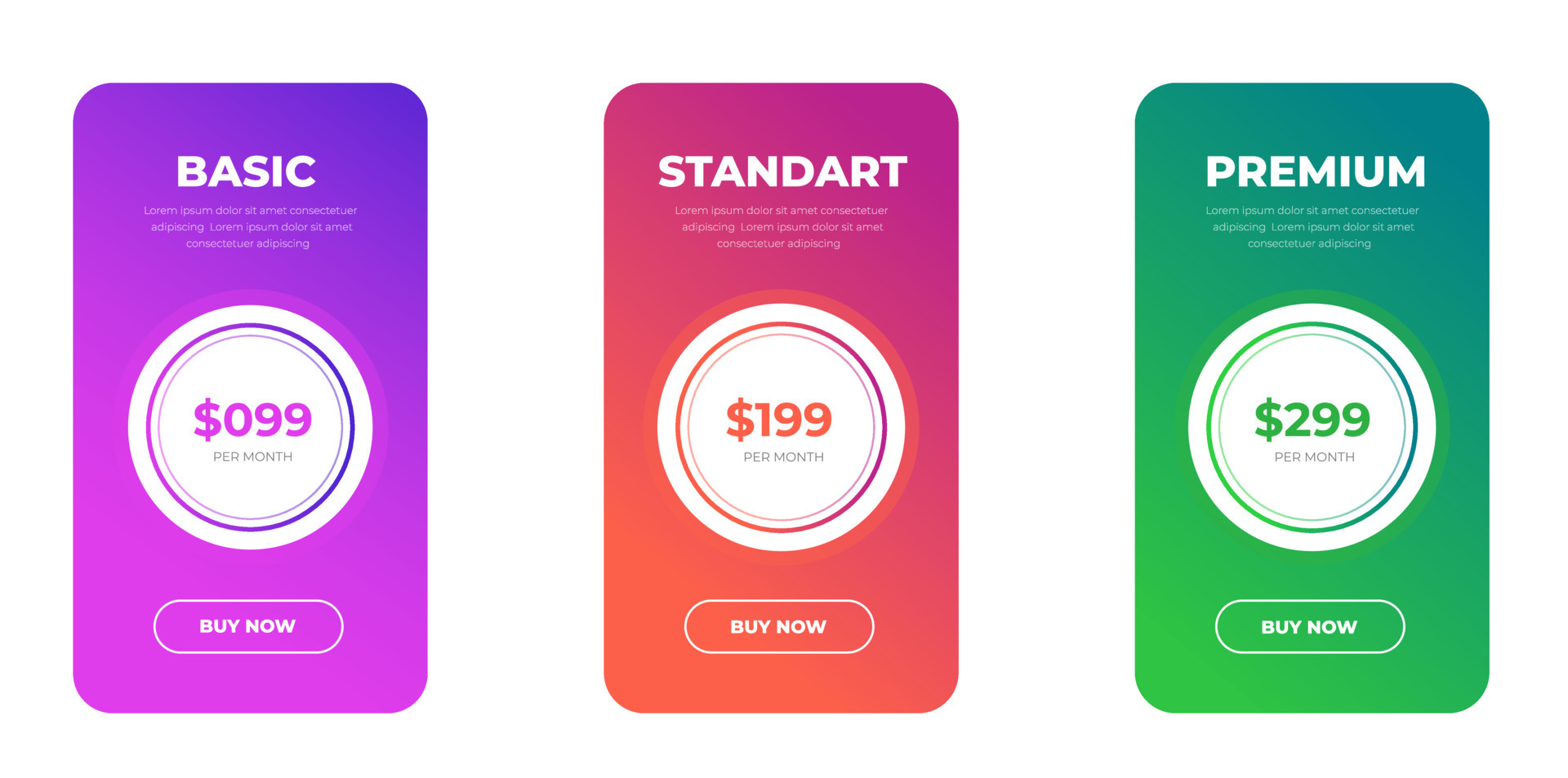 Pricing Table And Pricing Chart Price List Vector Template For Web Or App Ui Ux Design Tables