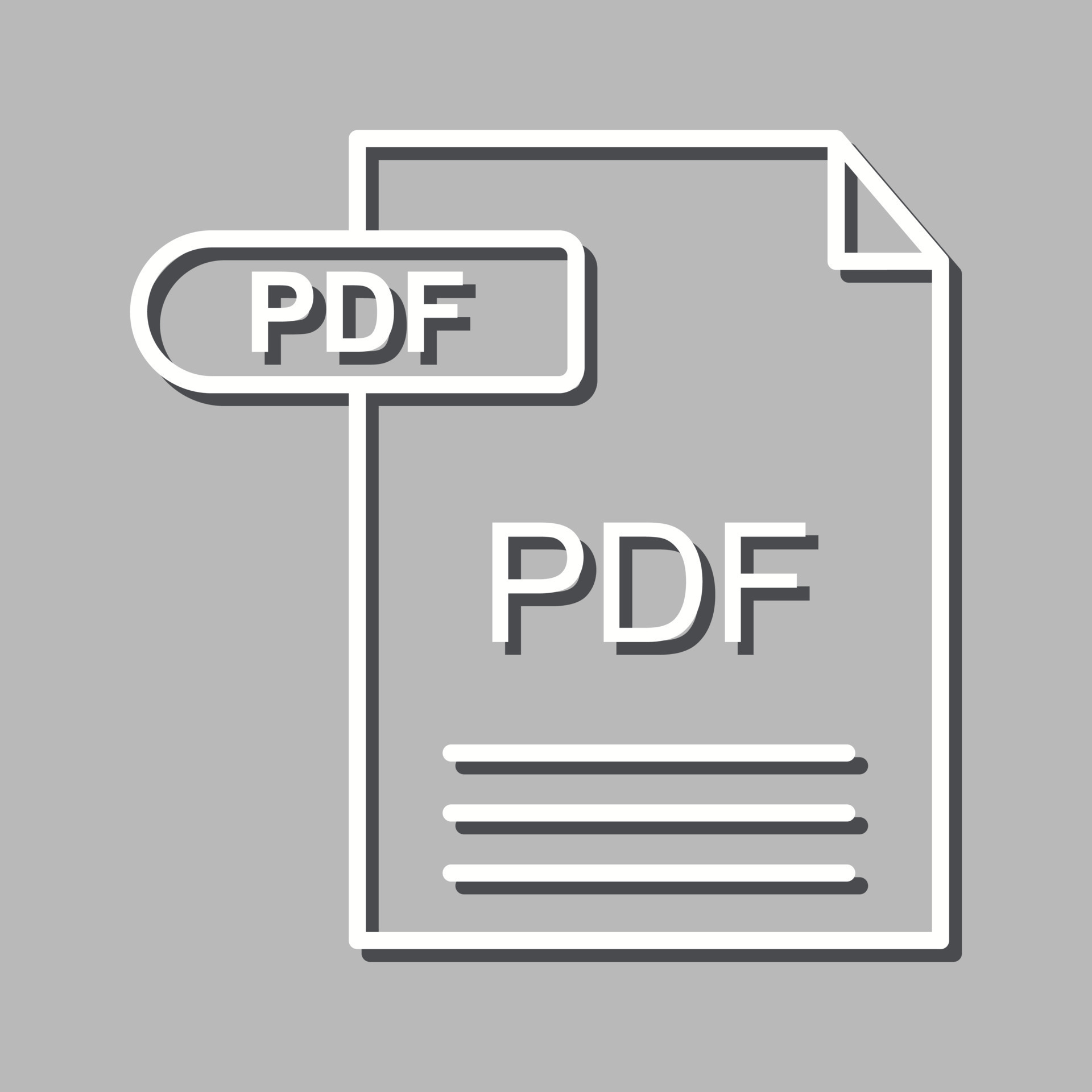 PDF Vector Icon 20237231 Vector Art at Vecteezy