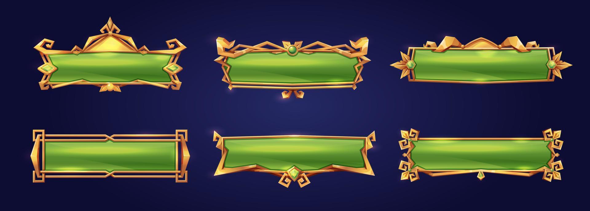 Medieval green buttons, ui game menu elements 20237435 Vector Art at ... Medieval green buttons, ui game menu elements 20237435 Vector Art at ...