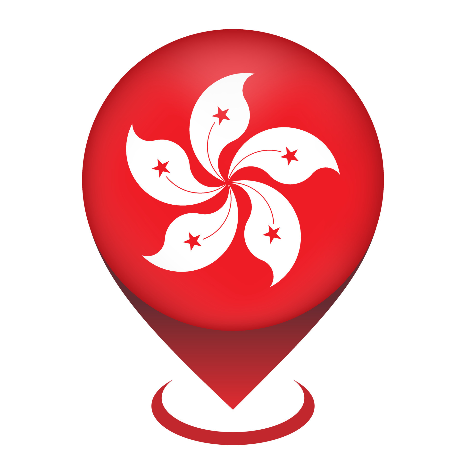 Map pointer with contry Hong Kong. Hong Kong. Vector illustration. 20245165 Vector Art at Vecteezy