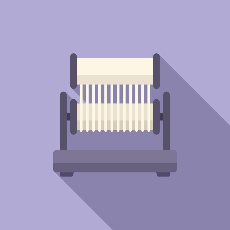 Machine thread icon flat vector. Factory cotton 20248077 Vector Art at ...